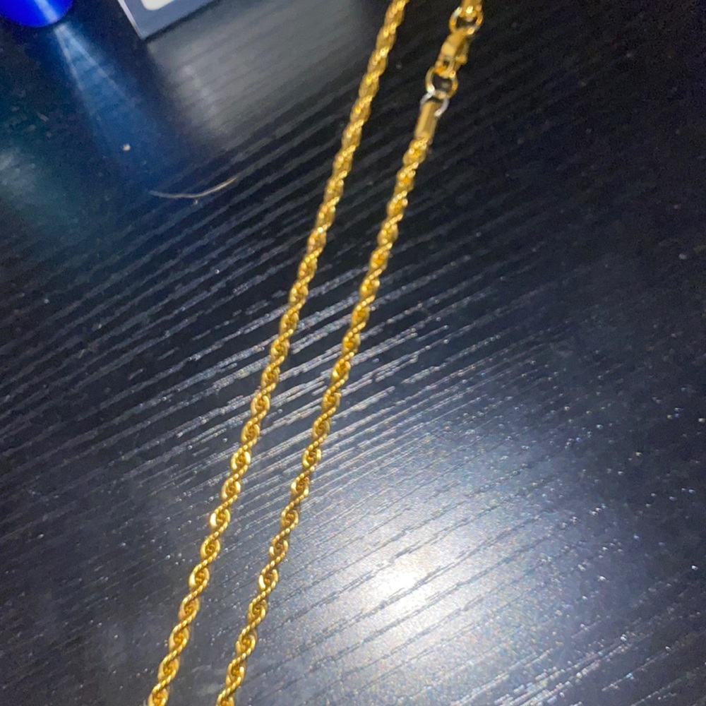 24 Inch Gold Rope Chain 16k - Gem